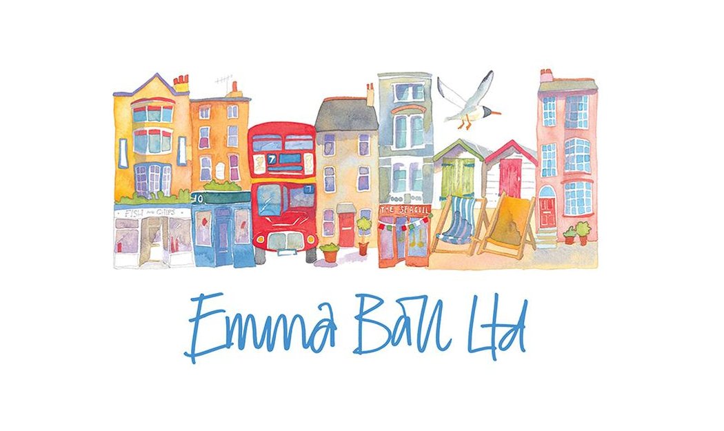Emma Ball Printed 100% Cotton Tea Towels