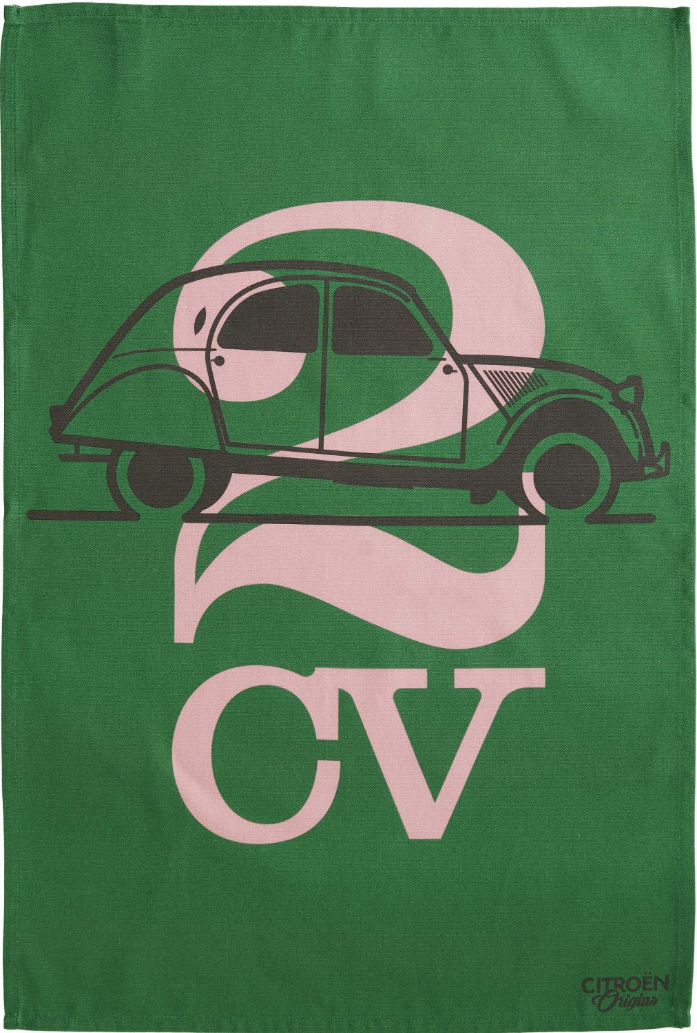 Coucke "CITROEN® 2CV", Printed cotton tea towel.